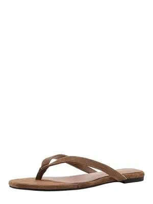 Madewell Suede Thong Dress Sandals - Black