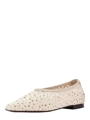 Madewell Sage Ballet Flat Crochet Shoes - Khaki