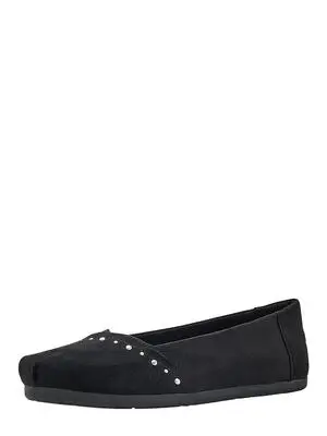 Toms TOMS Ballet Flat Shoes Black Micro Stud