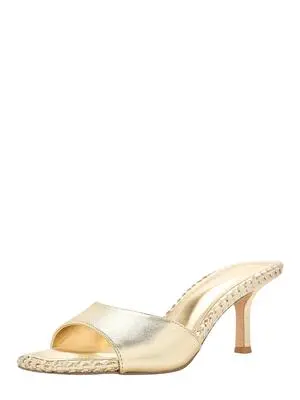 Vince Camuto Emmla Stitched Mule Sandal - Gold