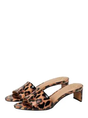 Vince Camuto Linanna Heeled Slide Sandals - Black