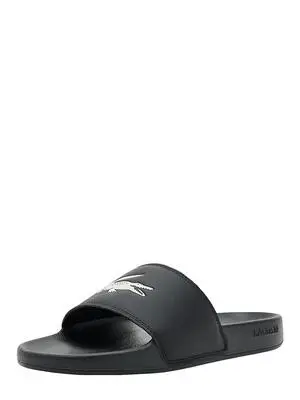 Lacoste Serve Slides Sandals - Black
