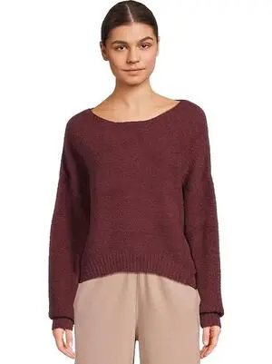 UGG Novalie Slouchy Pullover Sweatshirt - Burgundy