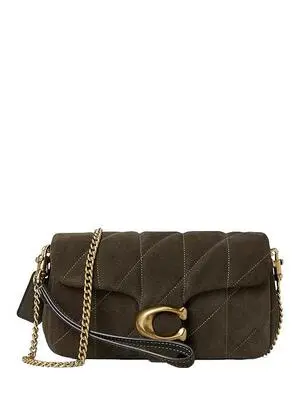 COACH Tabby Chain Crossbody Bag 19 With Quilting - Olive