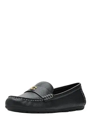 COACH Sculpted C Driver Loafers - Black