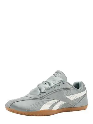 REEBOK Reebok Lifestyle Ultra Lo Satin And Suede Lace-Up Sneakers Gray