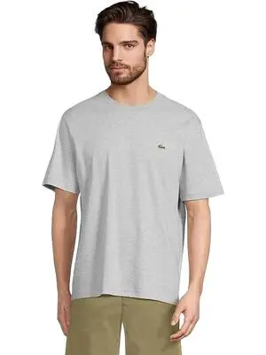 Lacoste Cotton T-shirt T Shirt Silver Chine - Gray