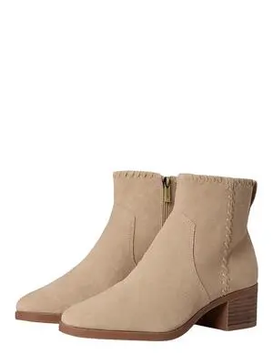 Toms TOMS Delilah Suede Ankle Boots Beige