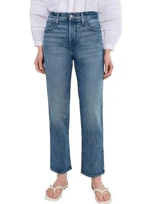 Madewell Petite Longline Straight Jean - Navy