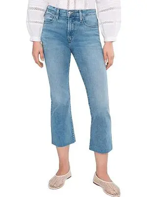 Madewell The Short Stretch Flare Crop Jean - Blue