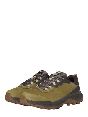 Merrell Speed Strike 2 Leather Lace-up Athletic Shoes - Olive
