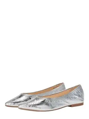 THE FRYE COMPANY Frye Heather Ballet Flat Silver