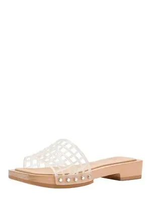 Vince Barbara Jelly Slide Sandals - Clear