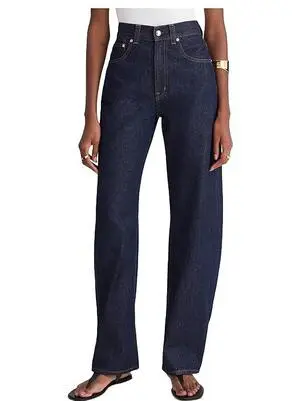Madewell The Balloon Jean In Rinse Wash - Blue