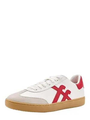 Fitflop The Dash T-toe Leather Sneakers - Red