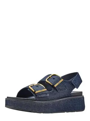 FITFLOP FitFlop Gen FF Max Buckle Denim Back Strap Wedge Sandals