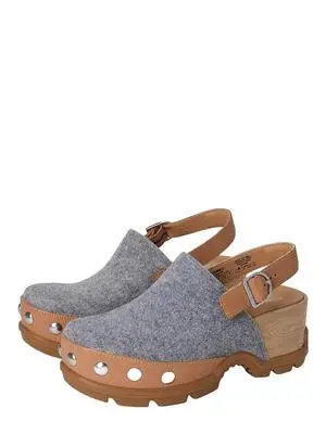 Sorel Roam'n Clog Felt Shoes - Tan