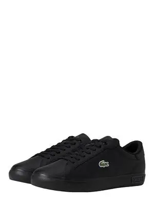 Lacoste Powercourt Leather Sneakers - Black