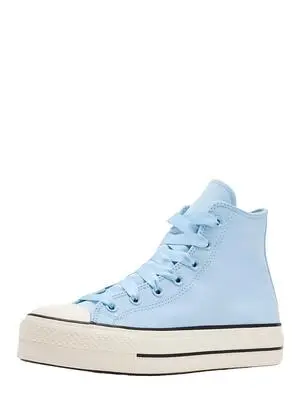 CONVERSE Converse Chuck Taylor All Star Lift Platform Peached Canvas High-Top Shoes Blue
