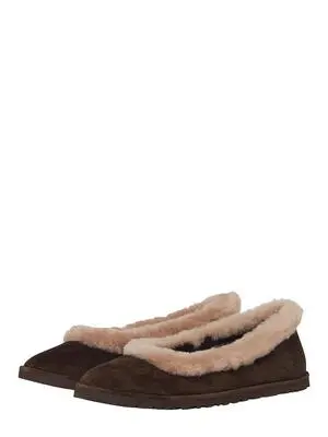 UGG UGG Zora Ballet Flat Shoes Brown
