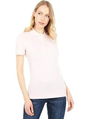 Lacoste Short Sleeve Stretch Pique Polo - Pink