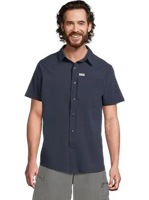 Columbia Sage Peak Woven Short Sleeve Shirt Clothing - Navy
