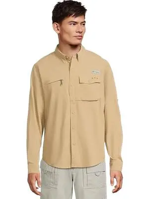 Columbia Wild Cast Long Sleeve Shirt Clothing Beach - Bone