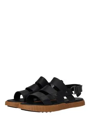 Sorel Ona Ave Slingback Flat Sandals - Black