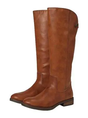 FRYE AND CO. FRYE AND CO. Kellie Button Tall Boots Tan