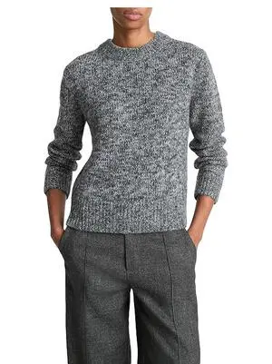Vince Marled Crew Neck Sweater - Gray