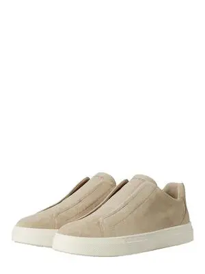 Vince Suede Slip-on Sneakers - Beige