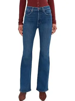Madewell Stretch Flare Jeans In Carville Wash - Blue