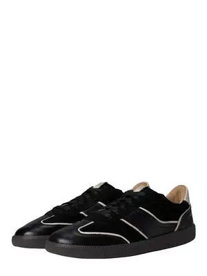 THE FRYE COMPANY Milly Low Lace Leather Sneakers - Black