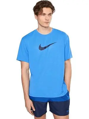 Nike Dri-fit Uv Short Sleeve Top - Blue
