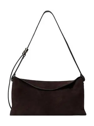Madewell Suede Shoulder Handbag - Brown