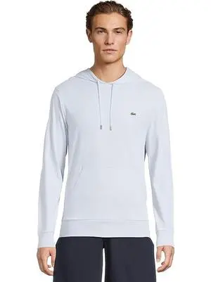 Lacoste Hooded Cotton Jersey T-shirt - Blue