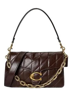 COACH COACH Quilted Chain Tabby Shoulder Bag Maple