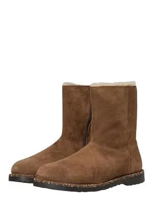 BIRKENSTOCK Uppsala Shearling Zip Boots - Brown