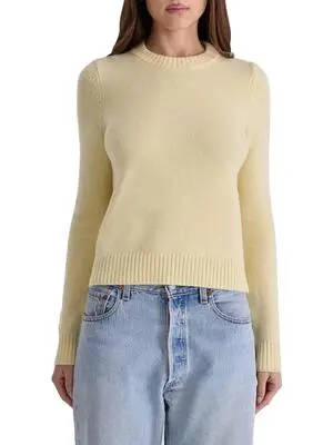 House Of Cb Abbie Merino Wool & Cashmere Blend Sweater - Lemon