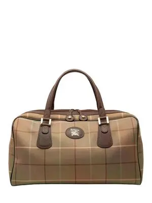 Burberry Vintage Check Boston Bag - Brown