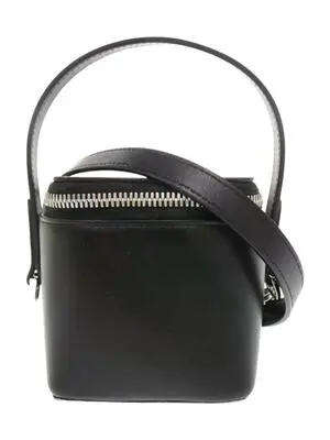 FERRAGAMO Leather Micro Satchel - Black