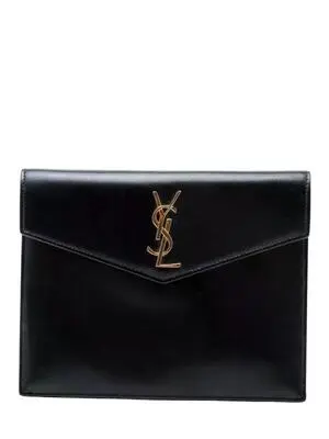 Saint Laurent Monogram Uptown Pouch Clutch Bag - Black