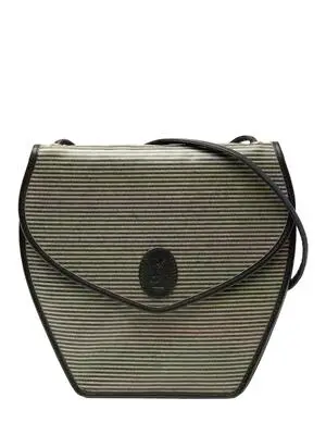 Saint Laurent Coated Canvas Crossbody Bag - Grey