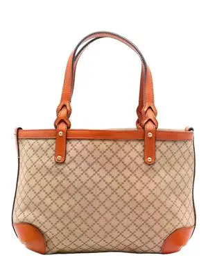 Gucci Gucci Diamante Canvas Craft Tote Bag Orange