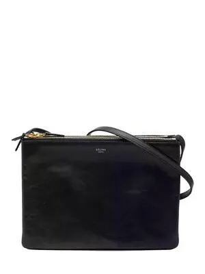 CELINE Celine Lambskin Leather Trio Crossbody Bag