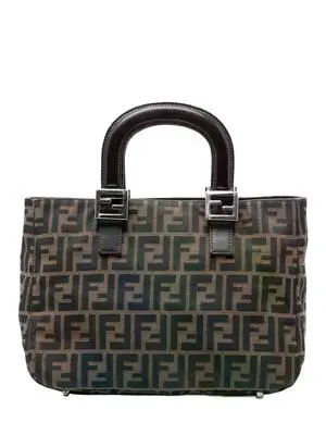 Fendi Small Zucca Canvas Tote Bag - Brown