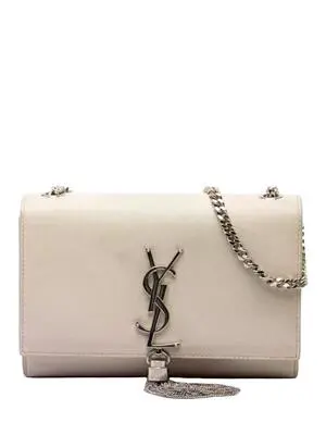 Saint Laurent Saint Laurent Monogram Kate Tassel Crossbody Bag Brown