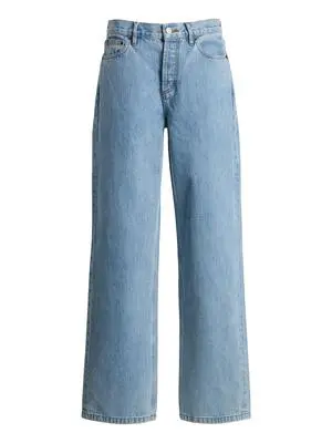 Still Here Rigid Relaxed-leg Jeans - Light Wash