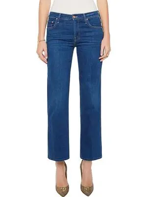 MOTHER MOTHER The Mid Rise Rambler Zip Flood Jeans Pinkies Up