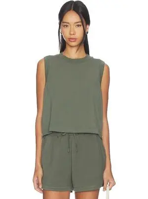 Varley Shea Crop Tank Top - Thyme